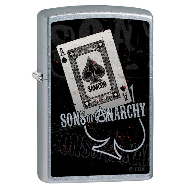 Zippo Lighter: Sons of Anarchy, Ace of Spades - Street Chrome 80142 - Walmart.com - Walmart.com