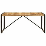 vidaXL Dining Table Kitchen Table Dining Room Table Solid Rough Mango ...