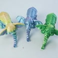 1PC RED GOLD 16CM 3D printed elephant animal, African elephant jointed ...