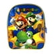 Super Mario Bros Backpack 15" Luigi Yoshi Nintendo Red Blue Boys Video ...