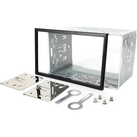 Vanku Universal Double Din Installation Dash Kit Mounting Metal Fitting ...