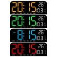 Goodhd Large Digital Wall Clock Temperature And Date Display Night Mode ...
