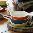 Ceramic Single-handled Baking Dish Household Dessert Plate European ...