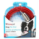 Boss Pet PDQ Red Vinyl Coated Cable Dog Tie Out Large - Walmart.com