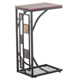 Ktaxon Portable Sofa Snack Table, Slide Under Couch TV Bed Tray, Iron ...