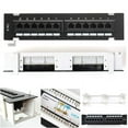 Network Tool Kit 12 Port CAT6 Patch Panel RJ45 Networking Wall Mount ...