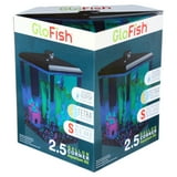 GloFish 2.5 Gallon Corner Aquarium Kit, Includes LED Lighting and Filtration Perfect for GloFish ...
