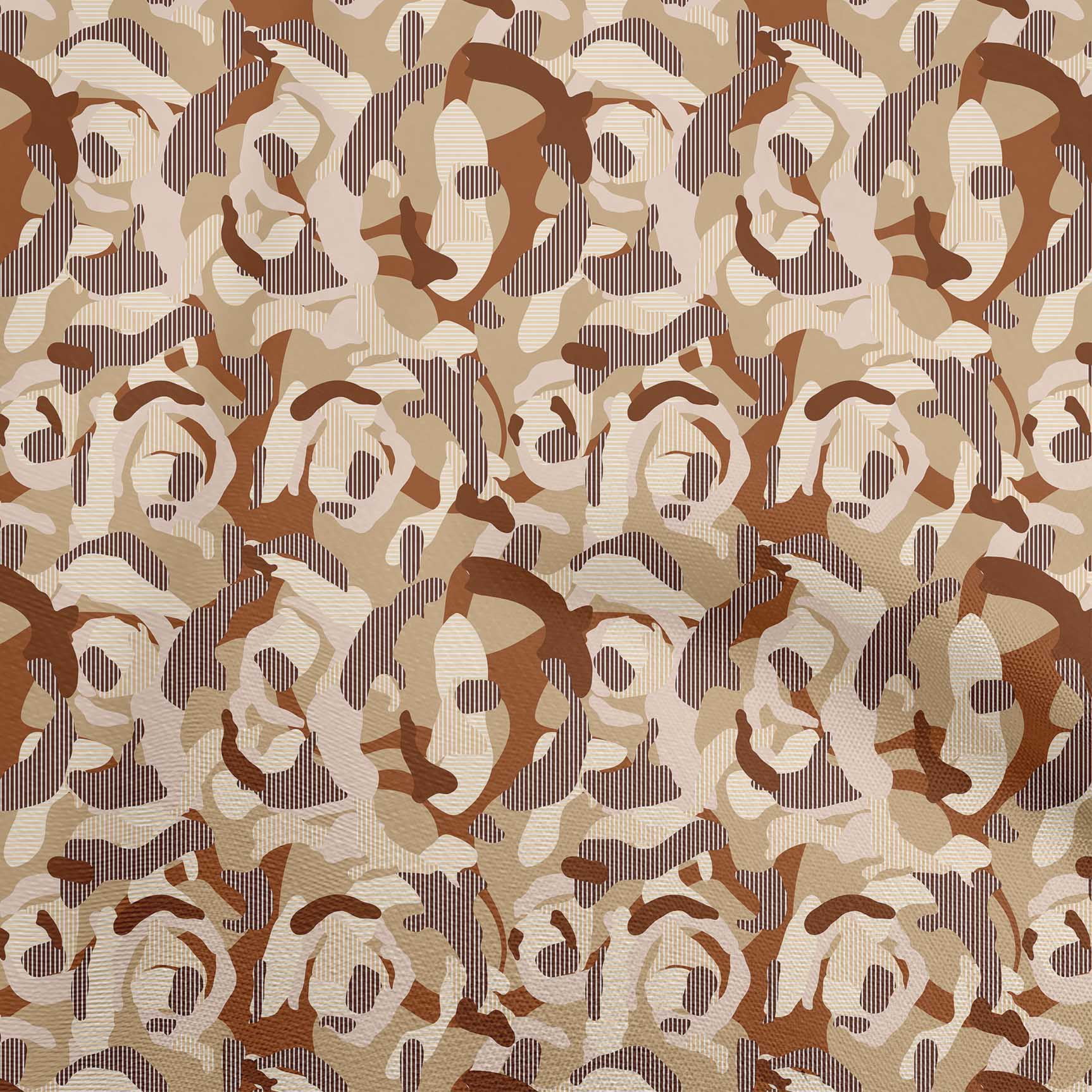 oneOone Silk Tabby Light Brown Fabric Abstract Sewing Material Print ...