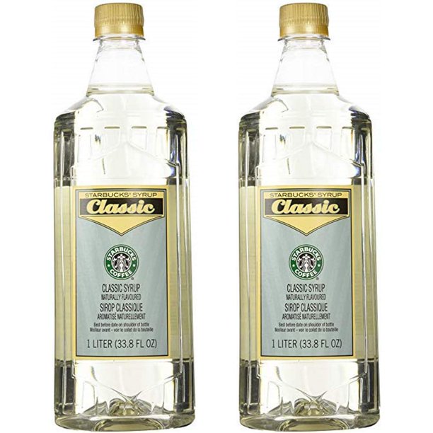Starbucks Classic Syrup (1-L) 2 Bottle Pack - Walmart.com