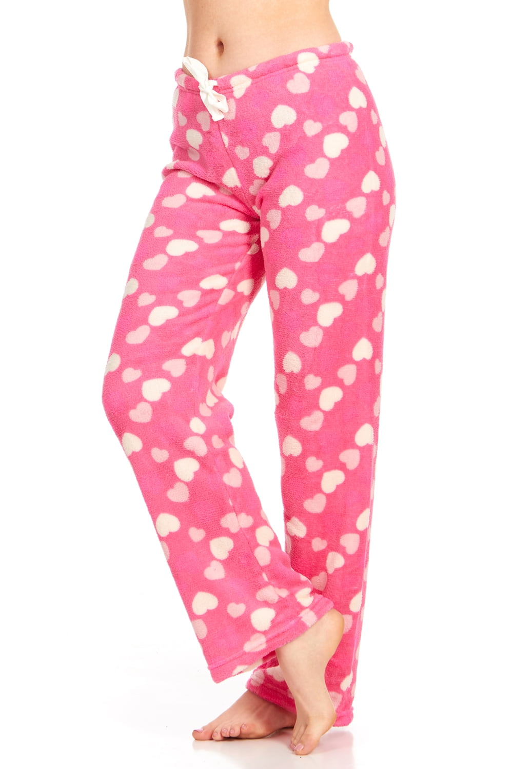 DARESAY Women's Super-Soft Plush Fleece Pajama Bottoms/Printed Lounge Pants - Walmart.com