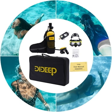 DIDEEP 1L Mini Scuba Kit, Portable Oxygen Tank, Underwater Gear, USA ...