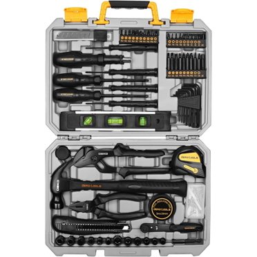 BAKIBO 39-Piece All Purpose Household Pink Tool Kit, Hand Tool Set ...