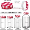6 Pcs iron Jar Lids Lids for 4 oz and 6 oz Square Spice Jars Reusable ...