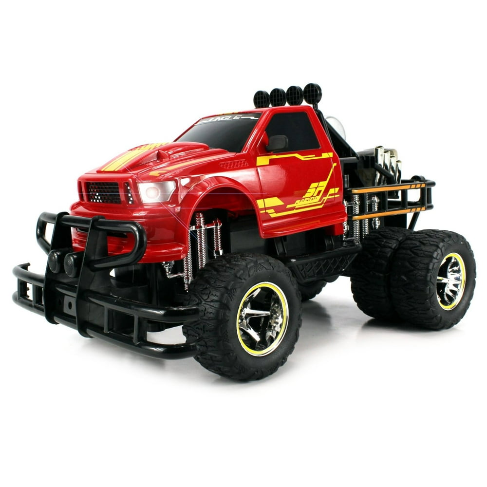velocity toys jungle fire tg-4 dually electric rc monster truck big 1: ...