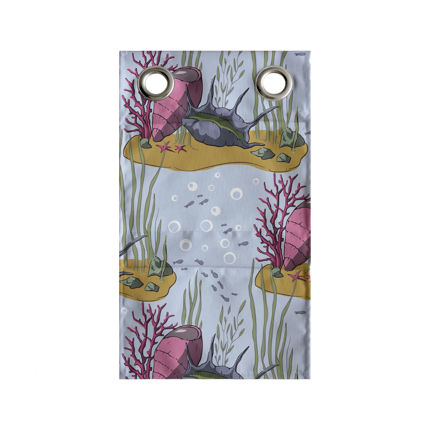 Underwater Hanging Pocket Organizer, Sea Shells and Coral Reef Plants ...