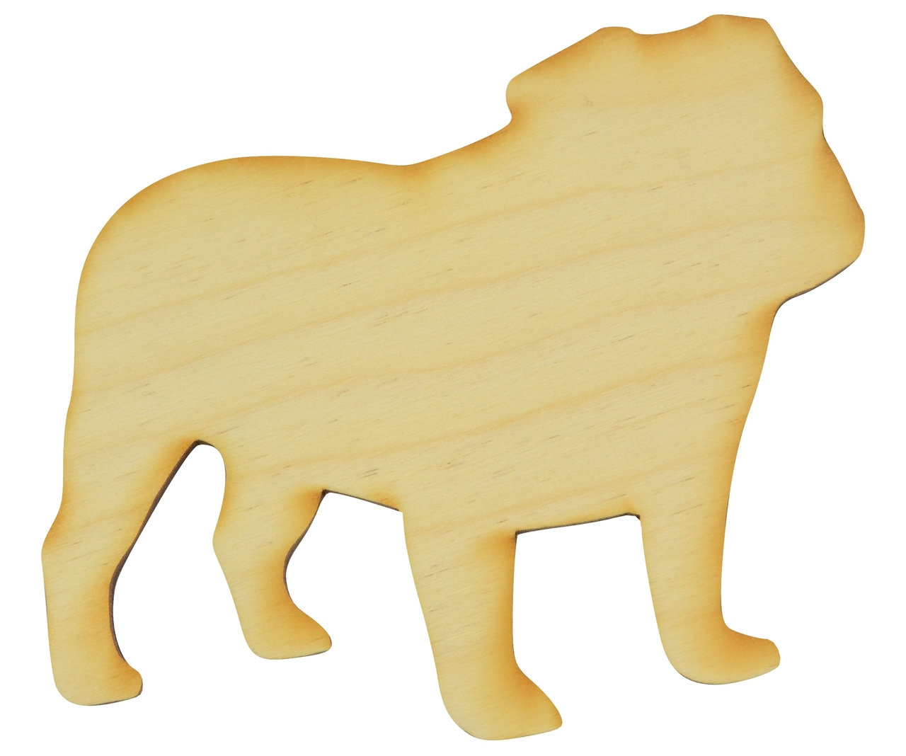 Standing Bulldog Wood Cutout (Large 18" x 10" [Sold Individually], 1/4 ...