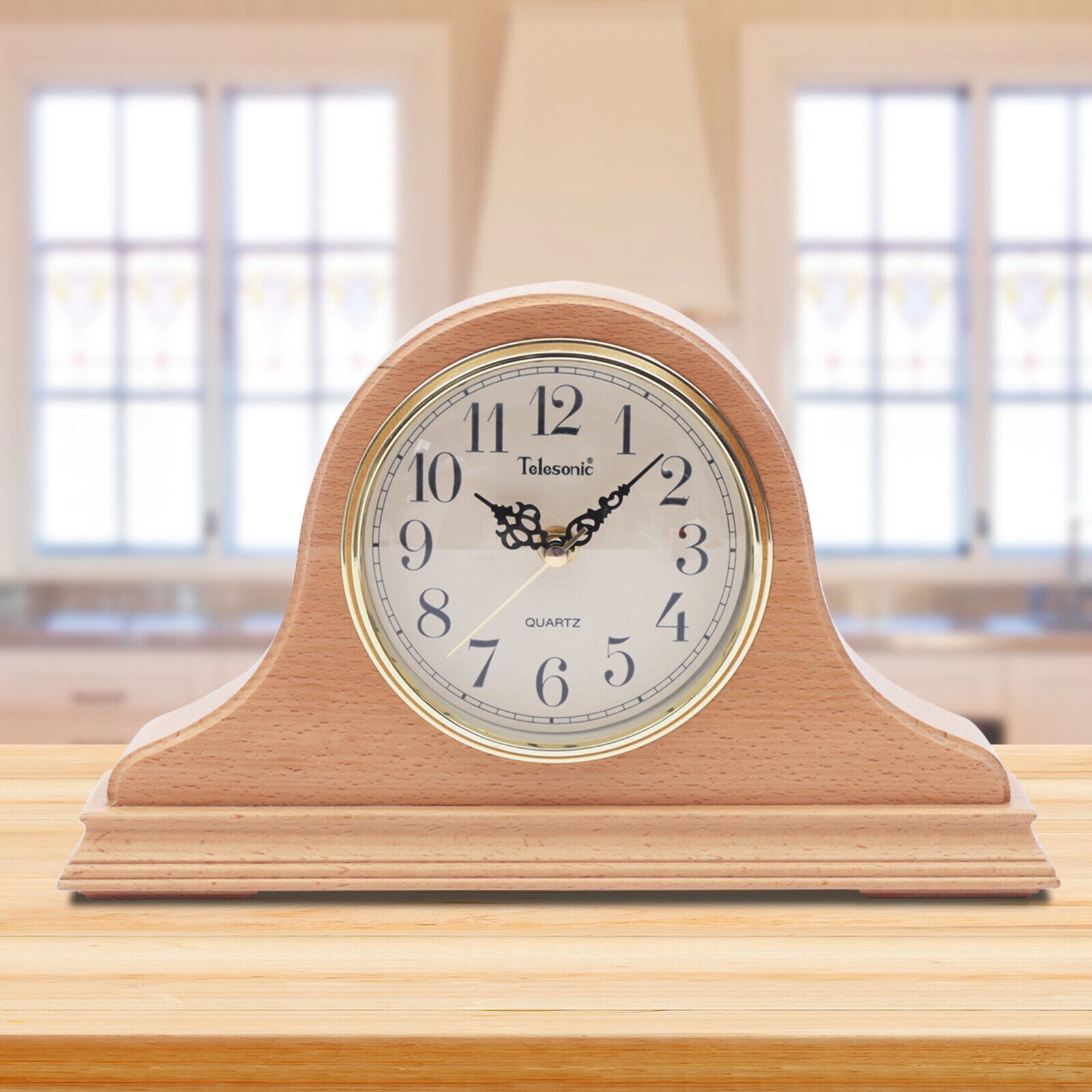 DENEST Vintage Antique Table Clock Vintage Desk Mantel Clock Silent ...