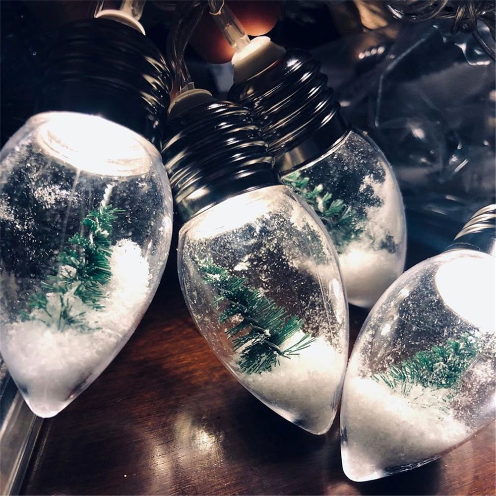 Buy Willstar 6LED Fairy Lights Holiday String Snow Globe String Snow ...