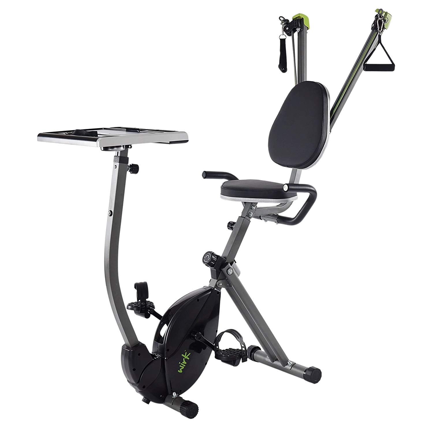 Stamina WIRK Upright Exercise Bike Workstation and Standing Desk with ...
