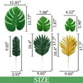 Artificial Palm Leaves Golden Tropical Leaves for Party Decor Faux ...