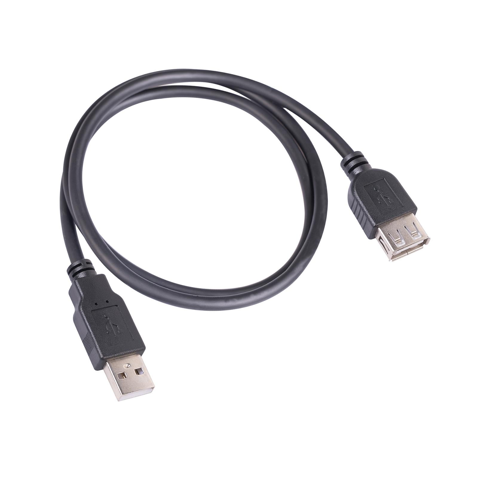 USB 2.0 Extension Cable Data Transfer chargers Cable Double USB Port A ...