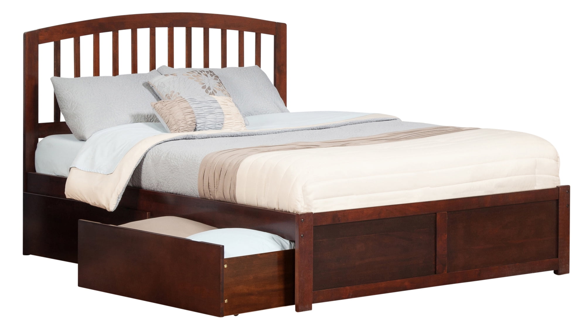 Richmond Platform Bed with Flat Panel Foot Board and 2 Urban Bed ...