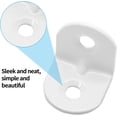 FUGee-50 Pcs White Right Angle Bracket,L Brackets Small (0.78”x0.78 ...