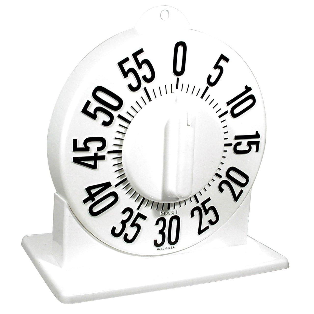 Tactile Long Ring Low Vision Timer With Stand - White Dial - Walmart.com