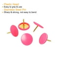 Uxcell Plastic Roundness Decorative Push Pins Golden Steel Point, Rose ...
