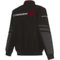 JH Design Men's Dodge Charger Jacket an Embroidered Classic Twill Coat ...