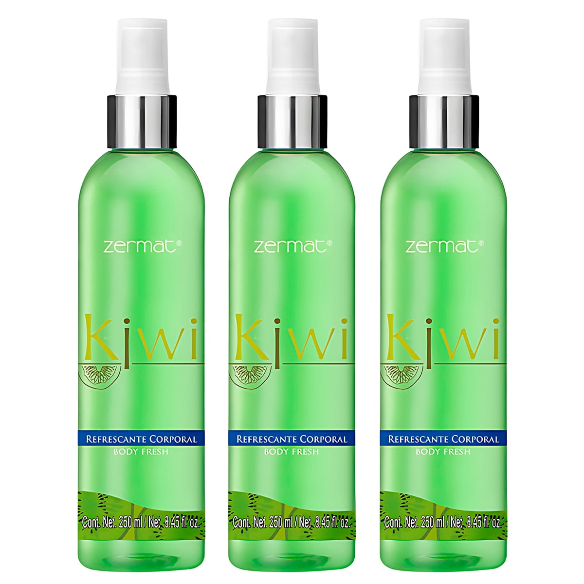 Zermat Lociones Refrescantes Corporales Kiwi Set De 3 Sprays 750 ml ...