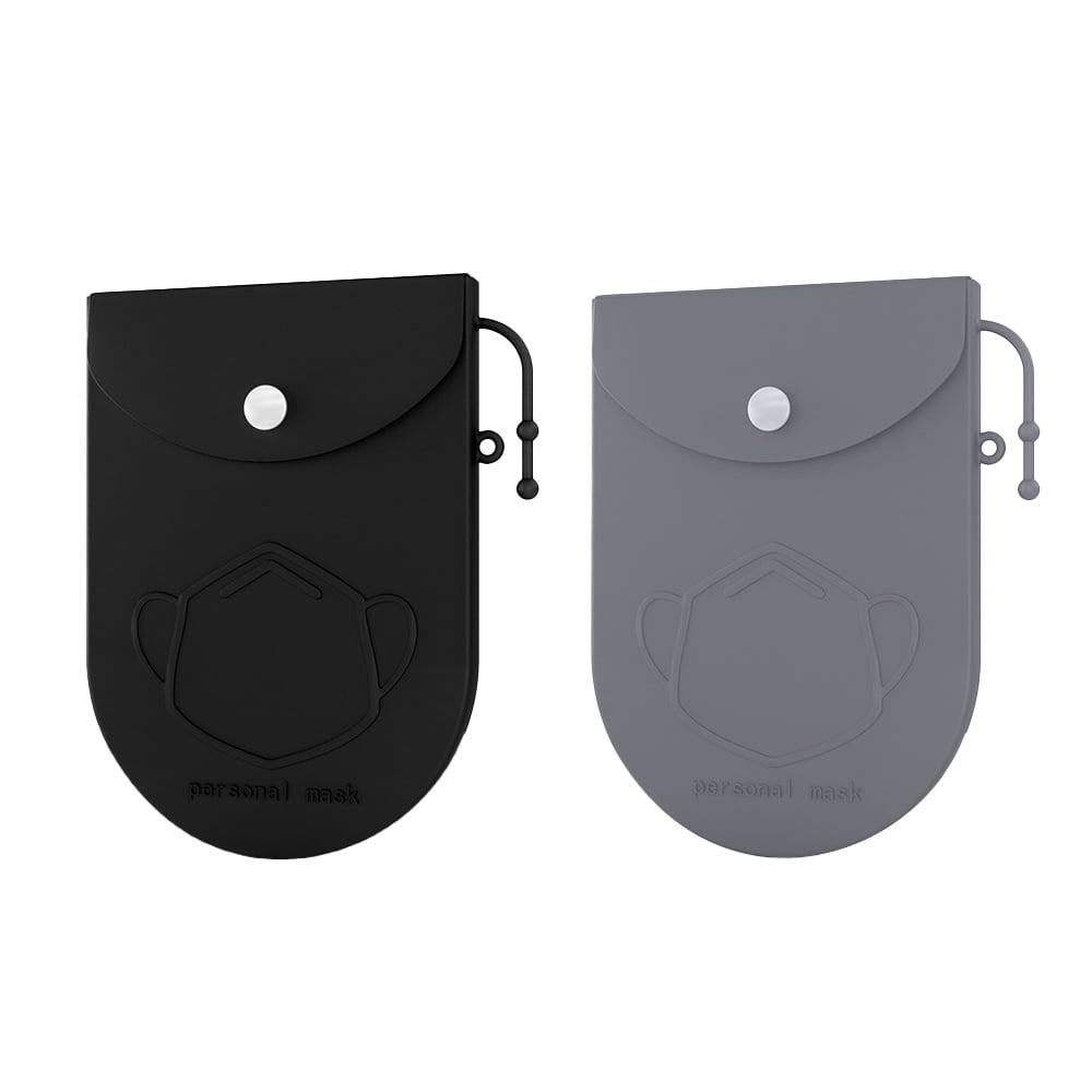Face Covering Storage Box Silicone Storage Case for Face Covering ...