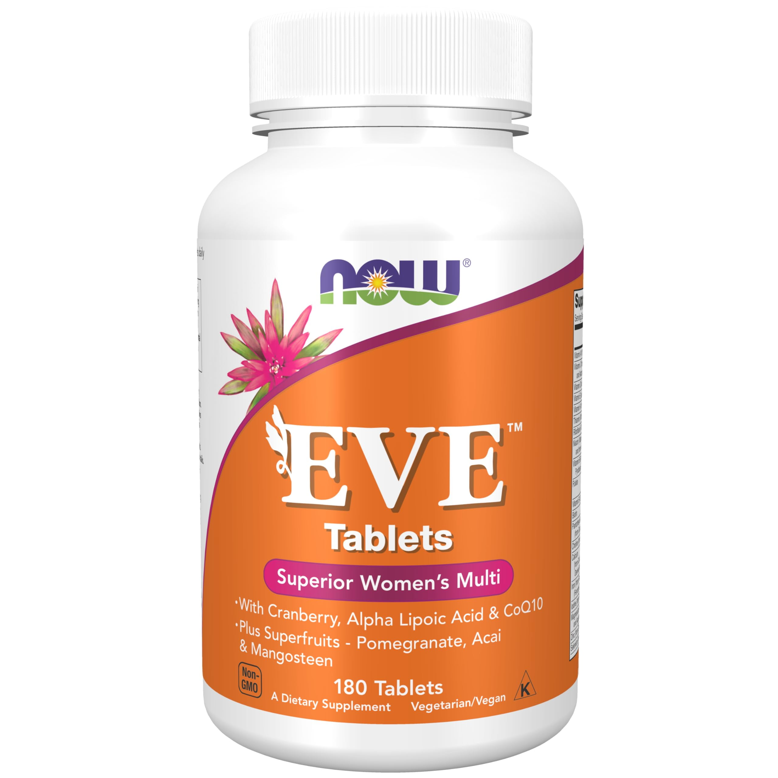 Suplementos NOW Foods Eve Multivitamínico para mujer, 180 comprimidos ...
