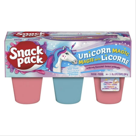 Snack Pack Unicorn Sleeve 6 x 99g, 6 x 99g (594 g) - Walmart.ca