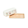 Bico Pastel Gingerbread Man Ceramic Butter Dish with Lid, Butter Keeper ...