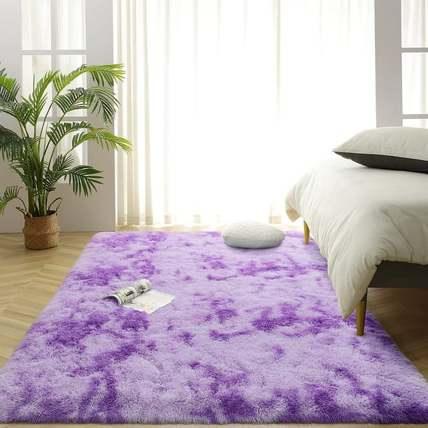 Softlife Super Soft Plush Tie Dye Velvet Rugs for Home Decor,Fluffy ...