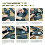 Swiss Tech Rechargeable LED Headlamp, IP54 Weatherproof, Drop Resistant ...