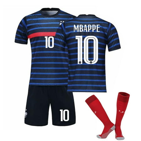Mbappe France Football Kits Soccer Jersey Training T-shirt Suit 20 ...
