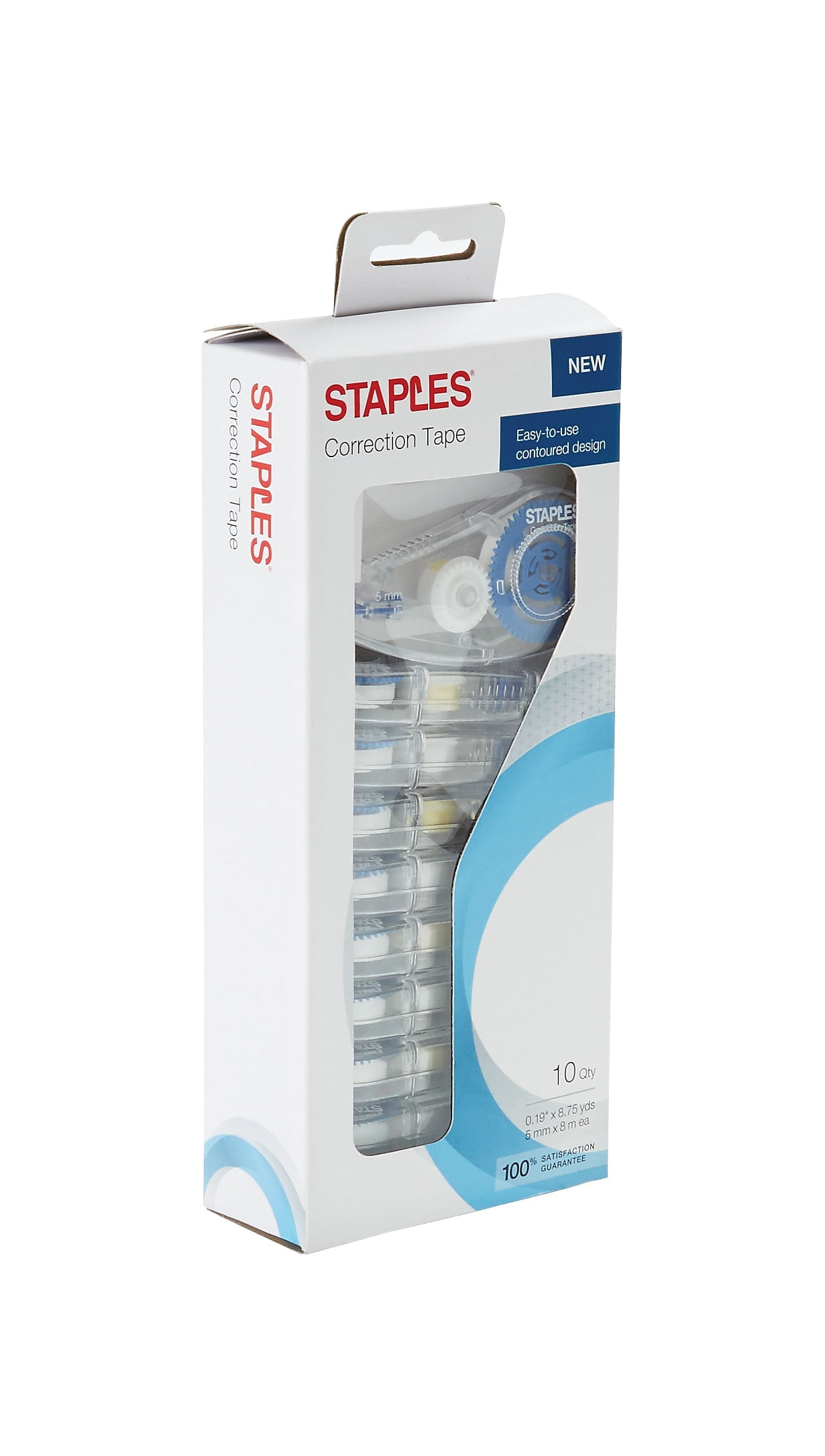 Staples Topwinder Correction Tape 10/Pack (51666) - Walmart.com ...
