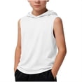 ATOGUTA Gym Tank Tops for Girls Loose Hooded Undershirts Teens Casual ...