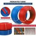 PEX Pipe 1/2 Inch 100ft 2 Rolls PEX Tubing EVOH Pex-B Pipe Non Oxygen ...