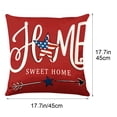 Independence Day Pillow Cover 18x18 Inch Star Letter Digital Print ...