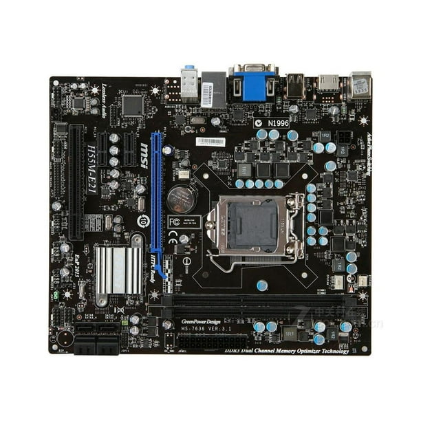 Placa madre MSI H55M-E21 LGA 1156 Intel H55 DDR3 Micro ATX | Bodega Aurrera en línea