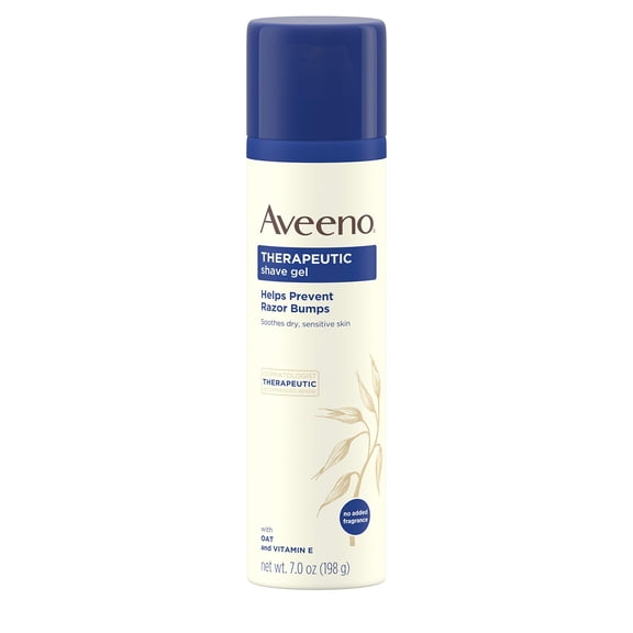 AVEENO Therapeutic Shave Gel 7 oz (Pack of 2) - Walmart.com