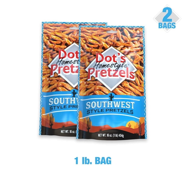 Dot's Homestyle Pretzels 1 lb. Bag (2 Bag) SOUTHWEST 16 oz. Unique ...