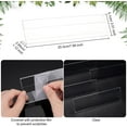 22 Pack Acrylic Display Stands Name Plates for Desks 20x2.9x5cm Clear ...