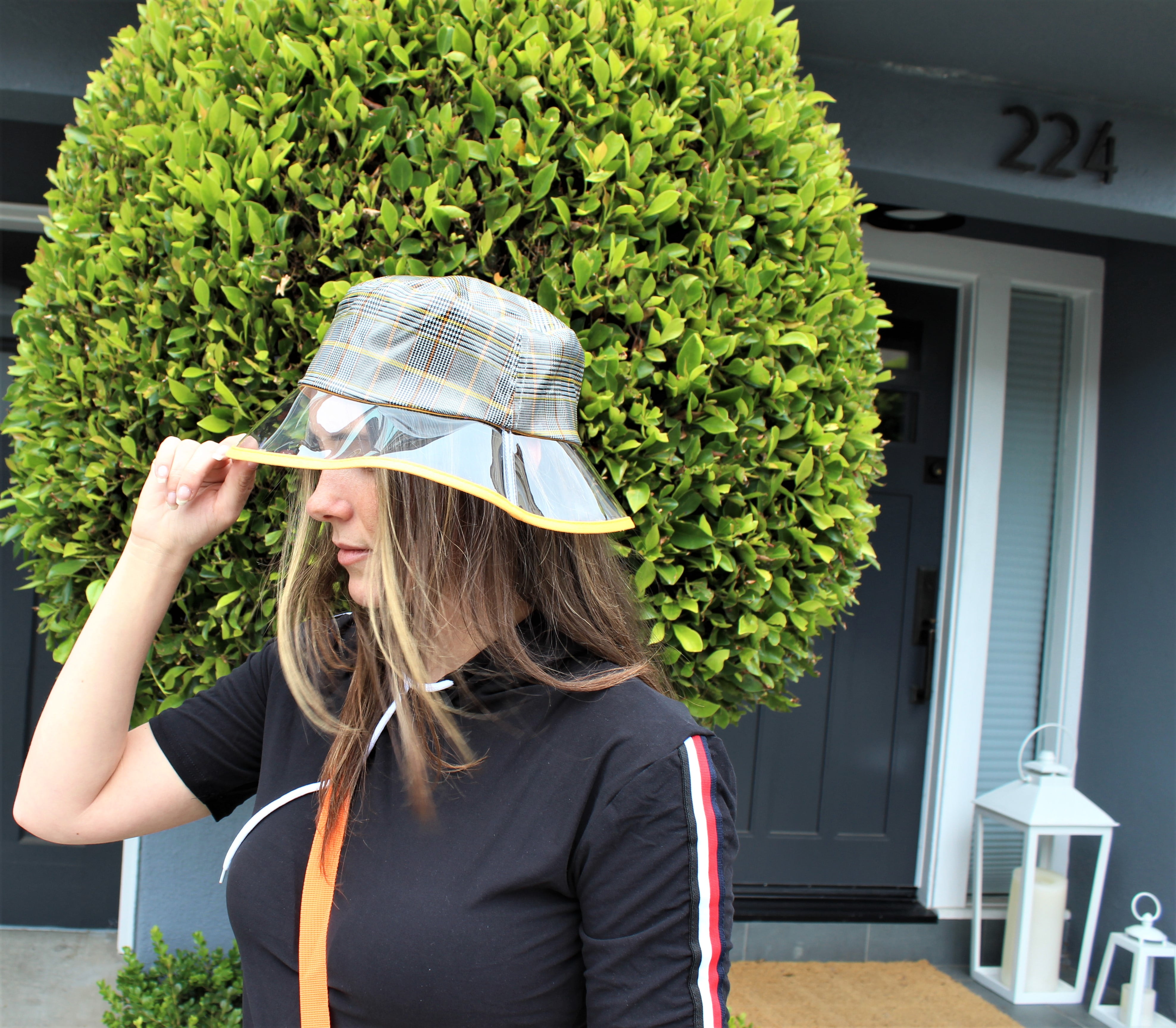Orange PVC Bucket Hat Vinyl Rain Hat Haymarket - Walmart.com