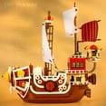 HI-Reeke Thousand Sunny Pirate Boat Brick Building Set, Large One Piece ...