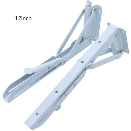 2 Pcs Folding Shelf Bracket Wall Mount Table Hinge Stainless Steel ...