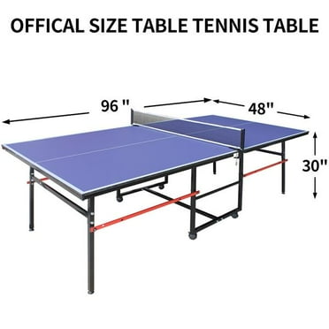 KL KLB Sport 8ft Midsize Table Tennis Table Outdoor Indoor, Foldable ...